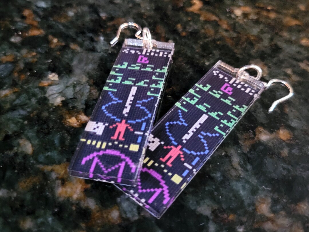 Arecibo SETI Message SETI Earrings - Etsy