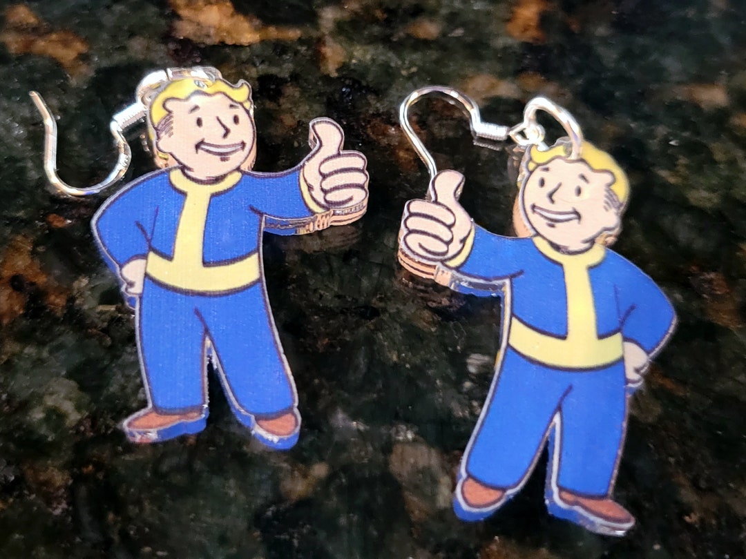 Vault Boy From Fallout Earrings - Etsy