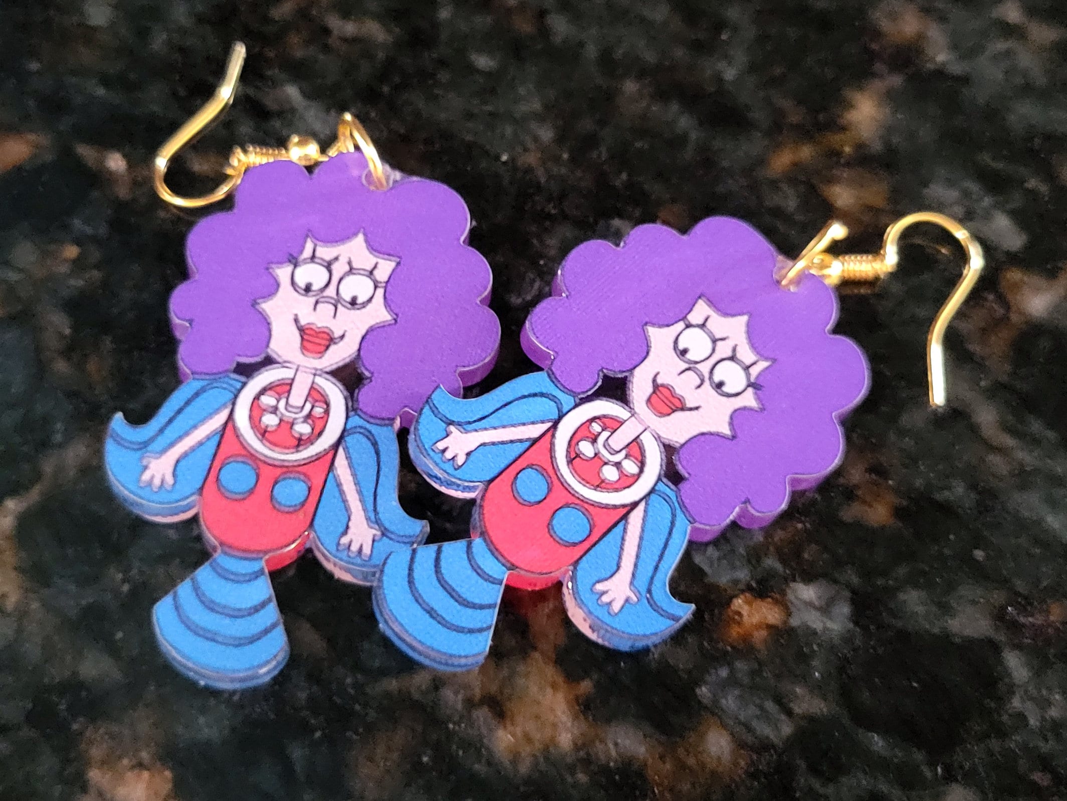Schoolhouse Rock Interplanet Janet Earrings - Etsy