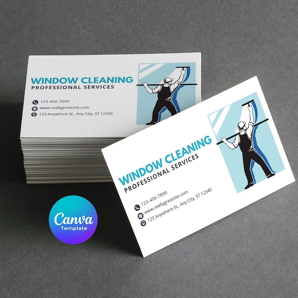 Window Cleaning Card - Etsy