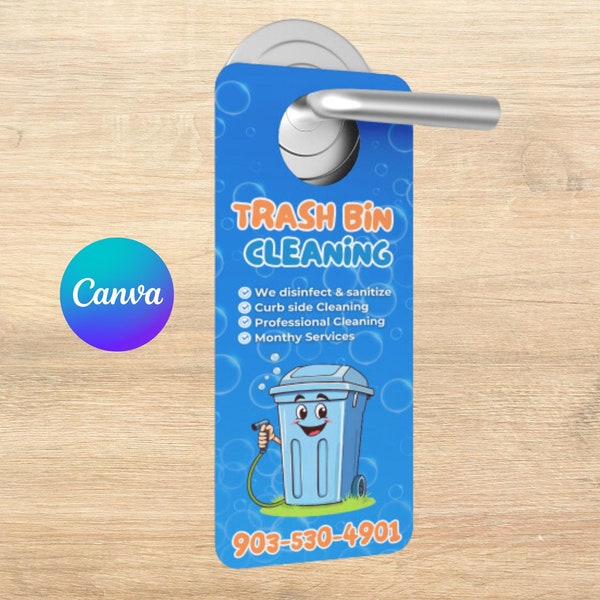 Trash Can Cleaning Flyer - Etsy