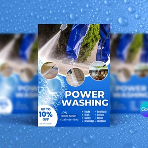 Powerwashing Flyer Template - Etsy