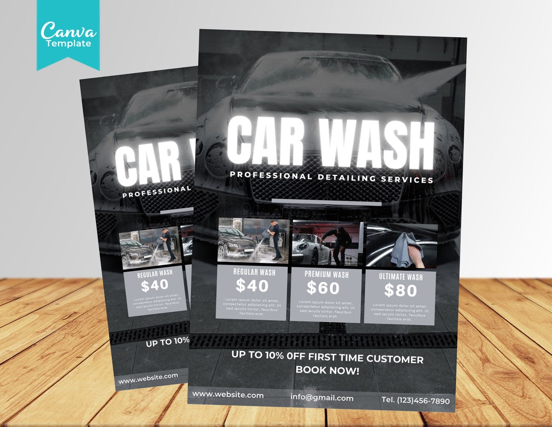 Carwash Flyer Template - Etsy