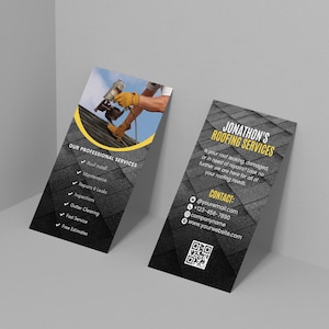 Roofing Business Card Template - Etsy
