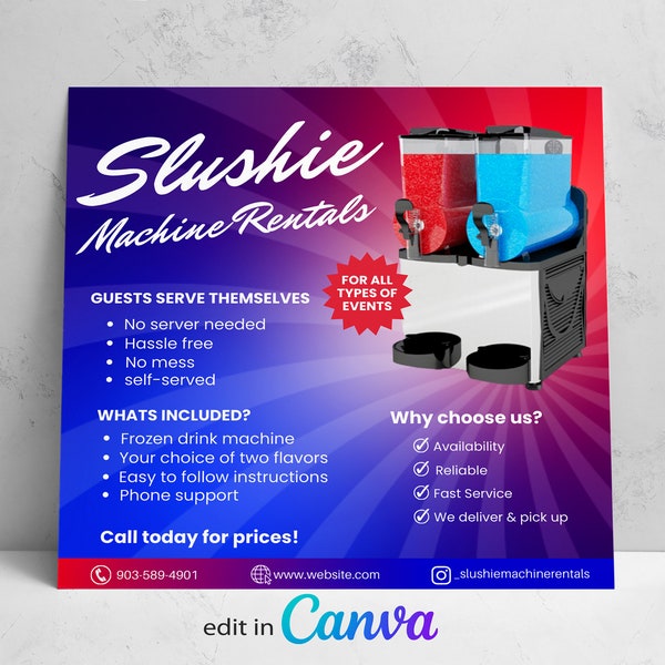 Slushie Flyer - Etsy