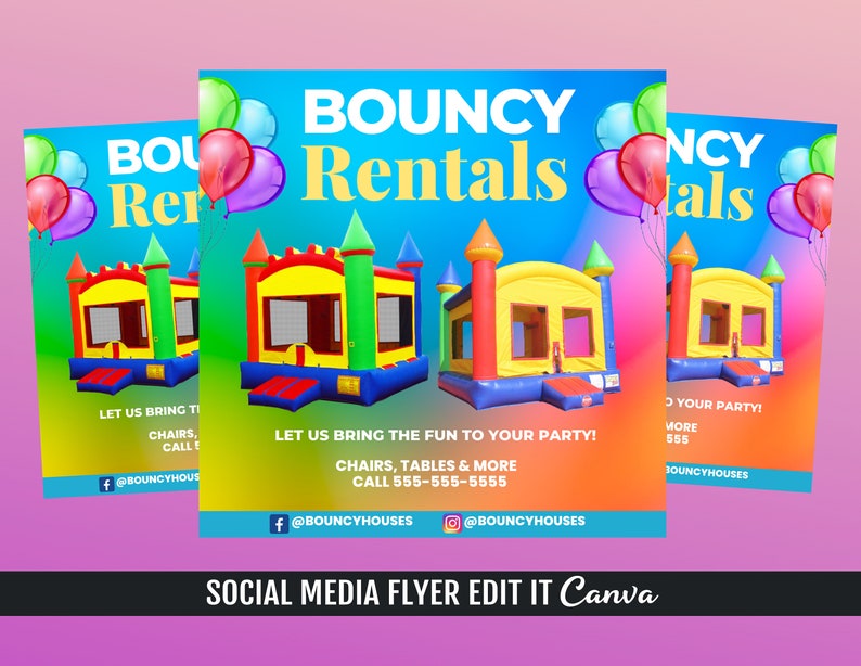 Bounce House Flyer - Etsy
