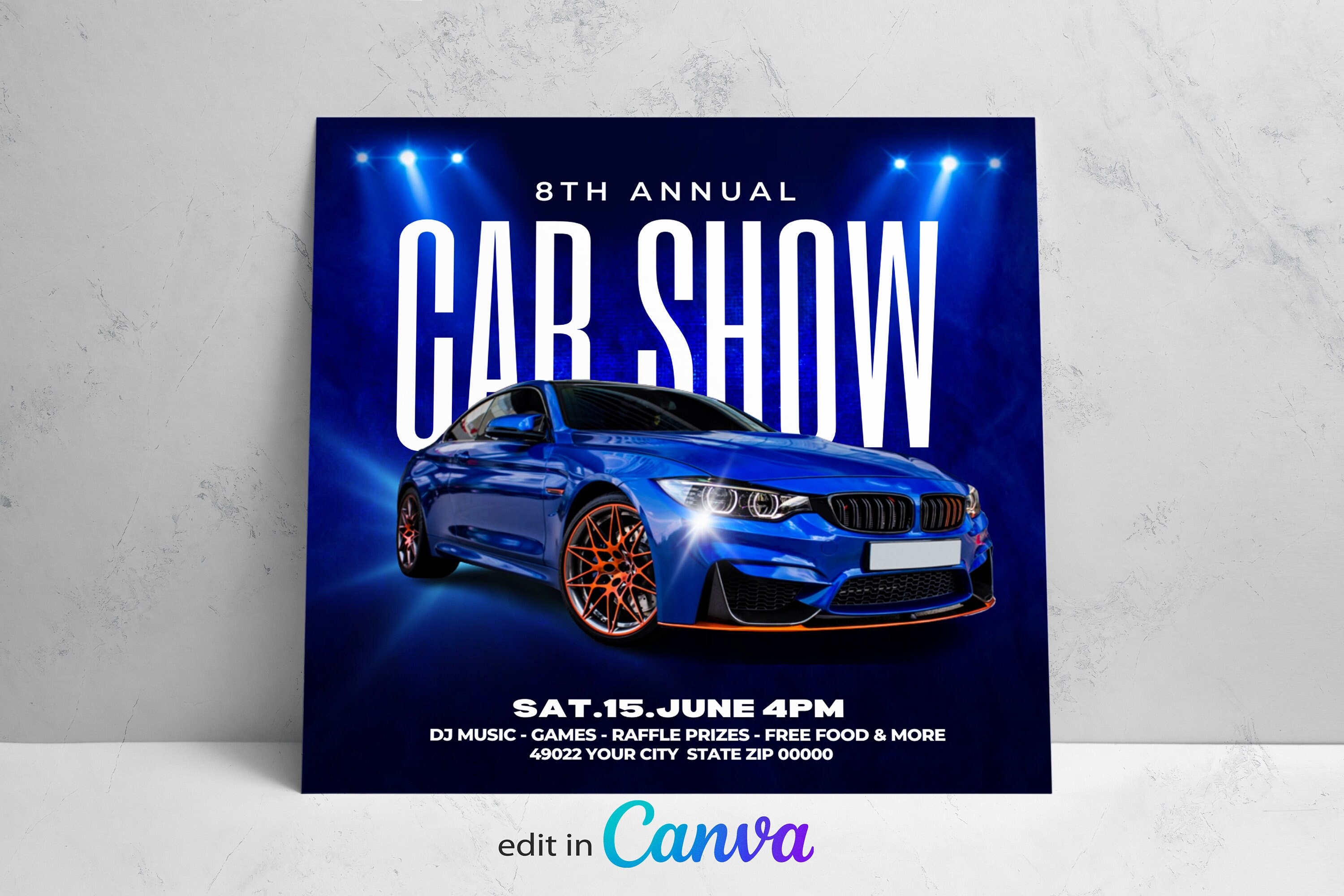Carshow Flyer Template - Etsy