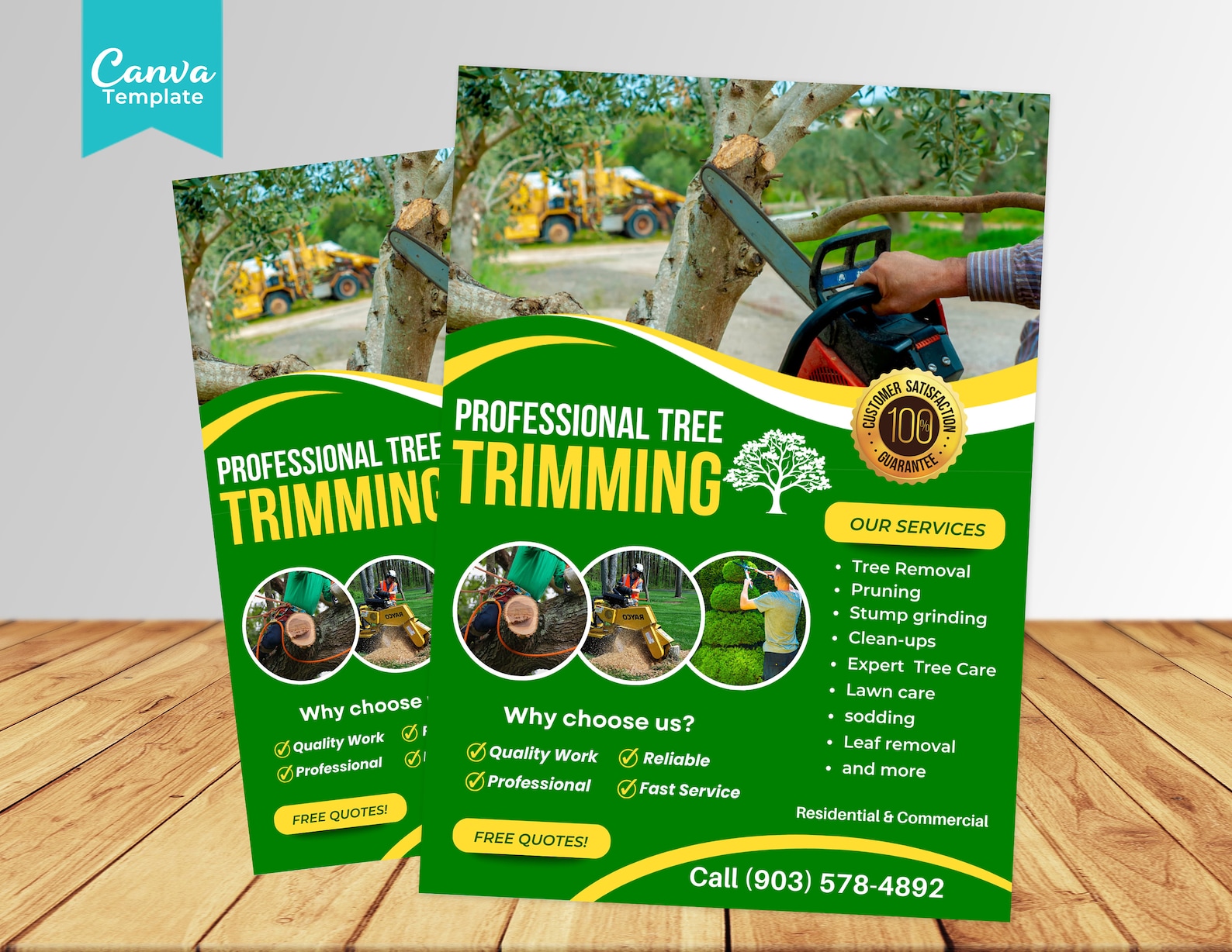 Tree Trimming Flyer, Tree Removal Flyer, Lawn Care Flyer, Landscaping ...