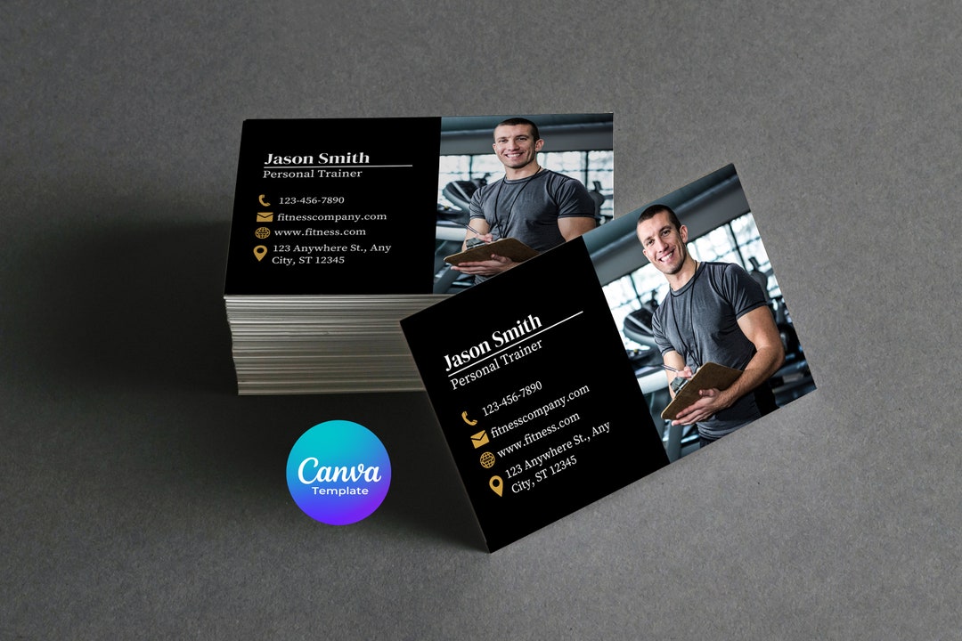 Personal Trainer Business Card - Etsy