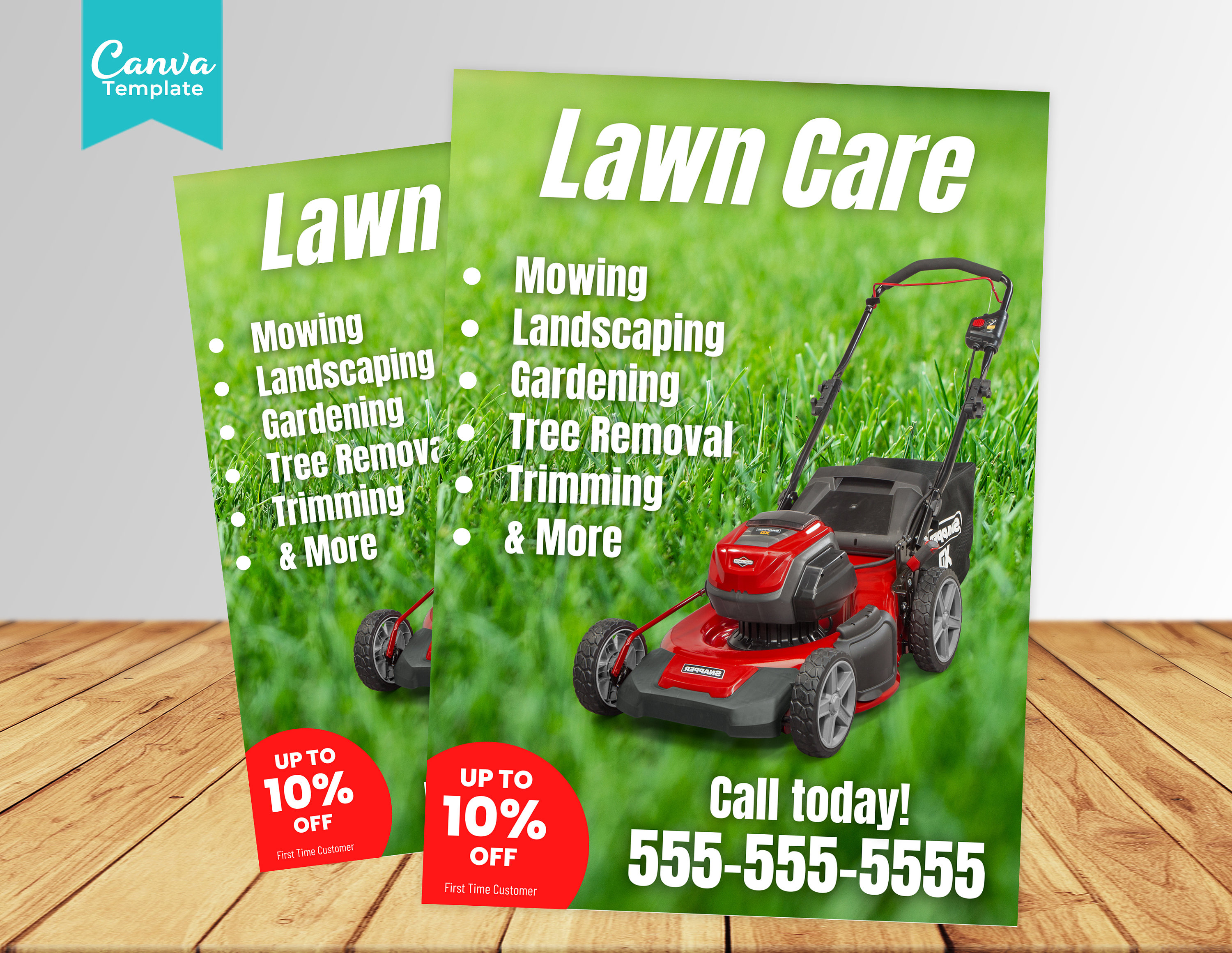 Lawn Care Service Flyer Template, Landscaping Flyer Template - Etsy