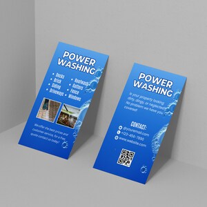 Power Washing Business Card Template, Pressure Washing Business Card ...