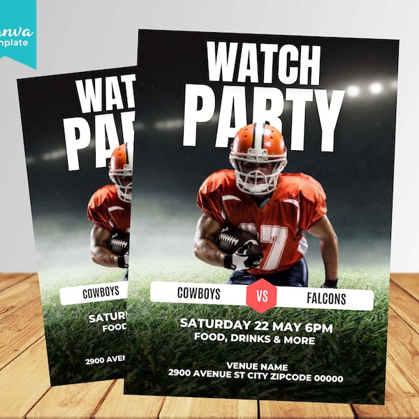 Football Invitation - Etsy