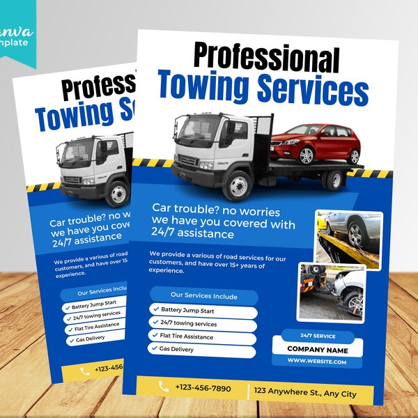 Towing Flyer - Etsy