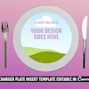 Charger Plate Insert Template, 4 Sizes Included - Etsy