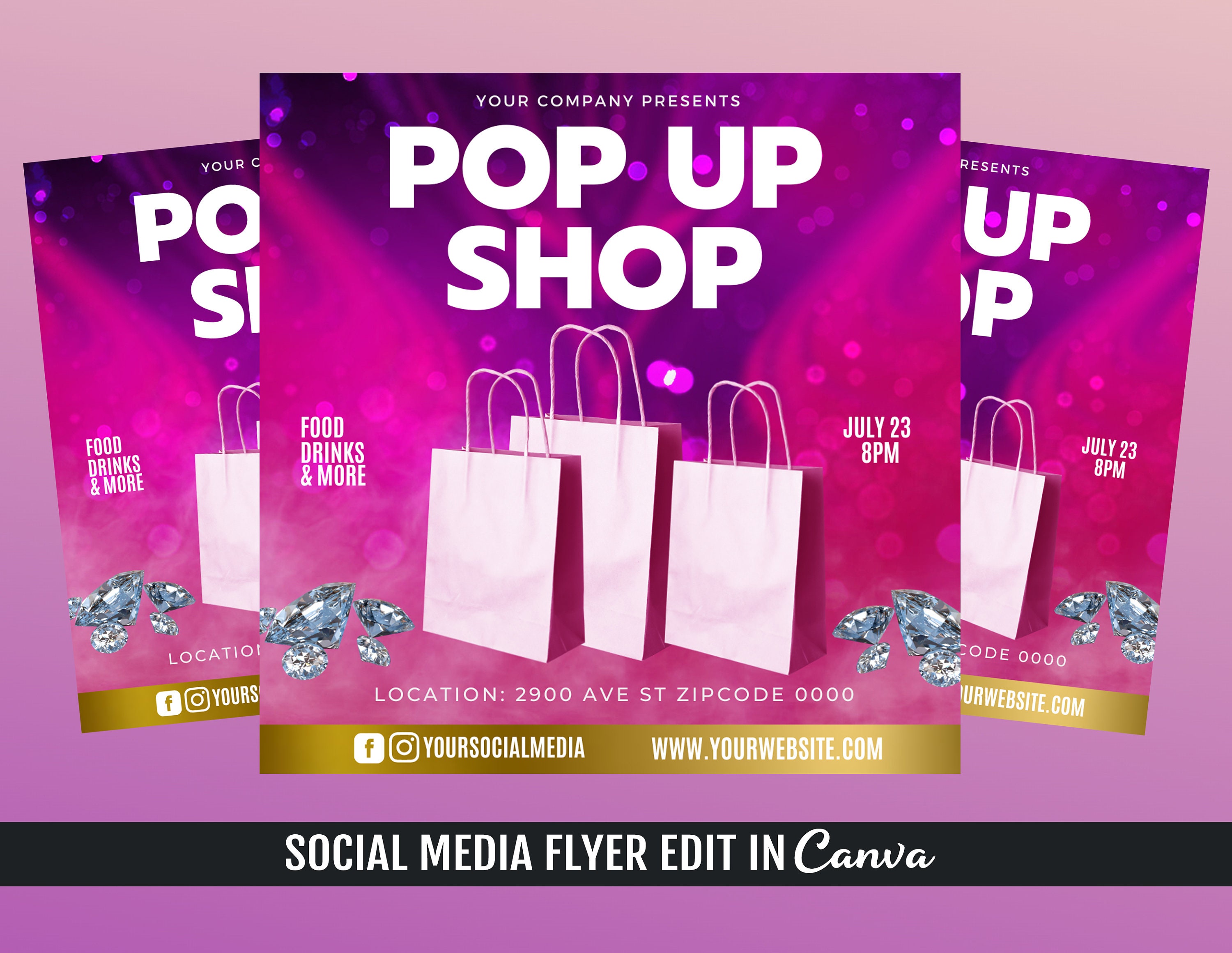 Pop up Shop Flyer Template - Etsy