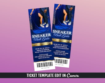 Sneaker Ball Pink Party Occasion Celebration Diy Easy to Edit Printable ...