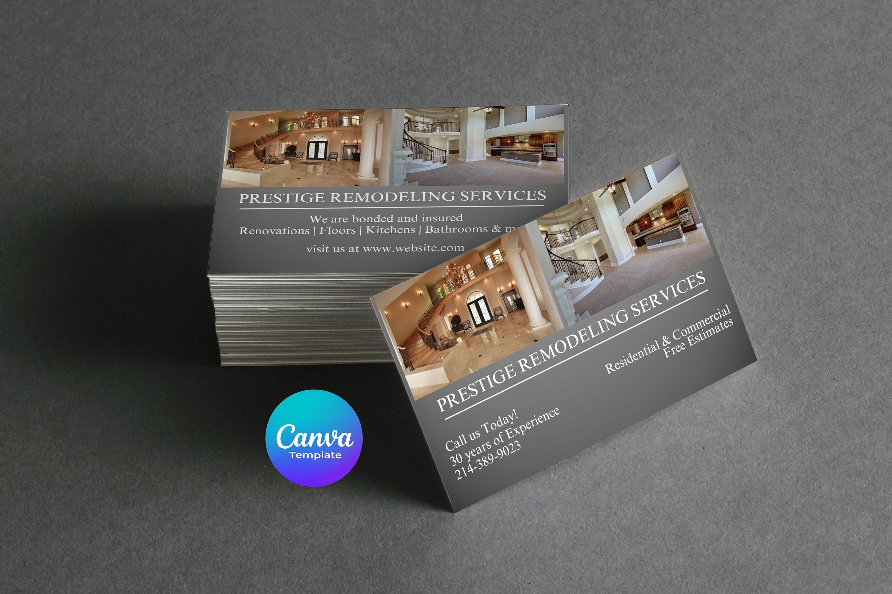 Remodeling Services Business Card Template - Etsy