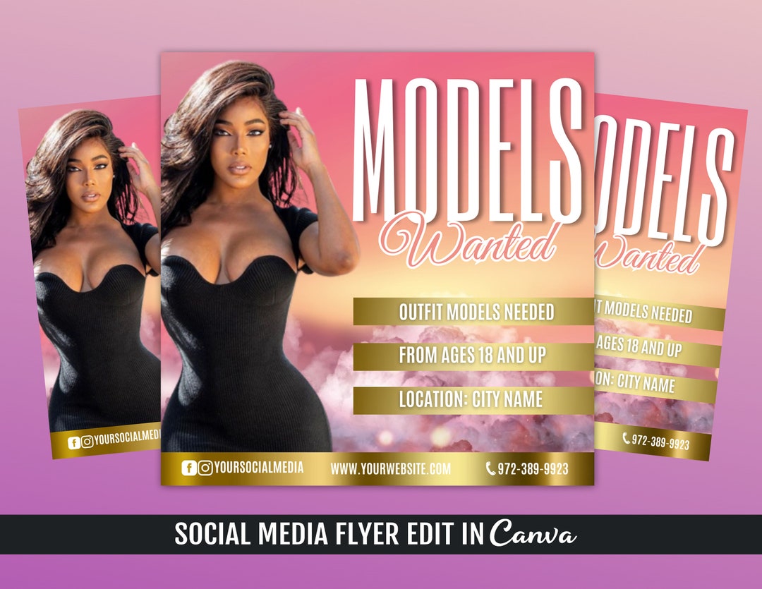 Models Wanted Flyer Template, Models Needed Flyer - Etsy