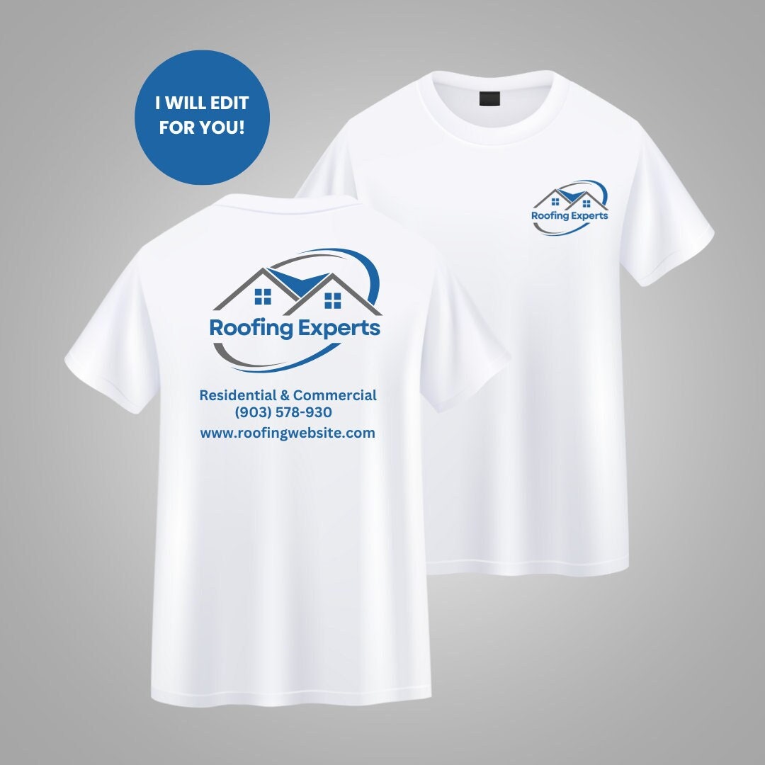 Roofing Company Tshirt Design Digital Print File - Etsy