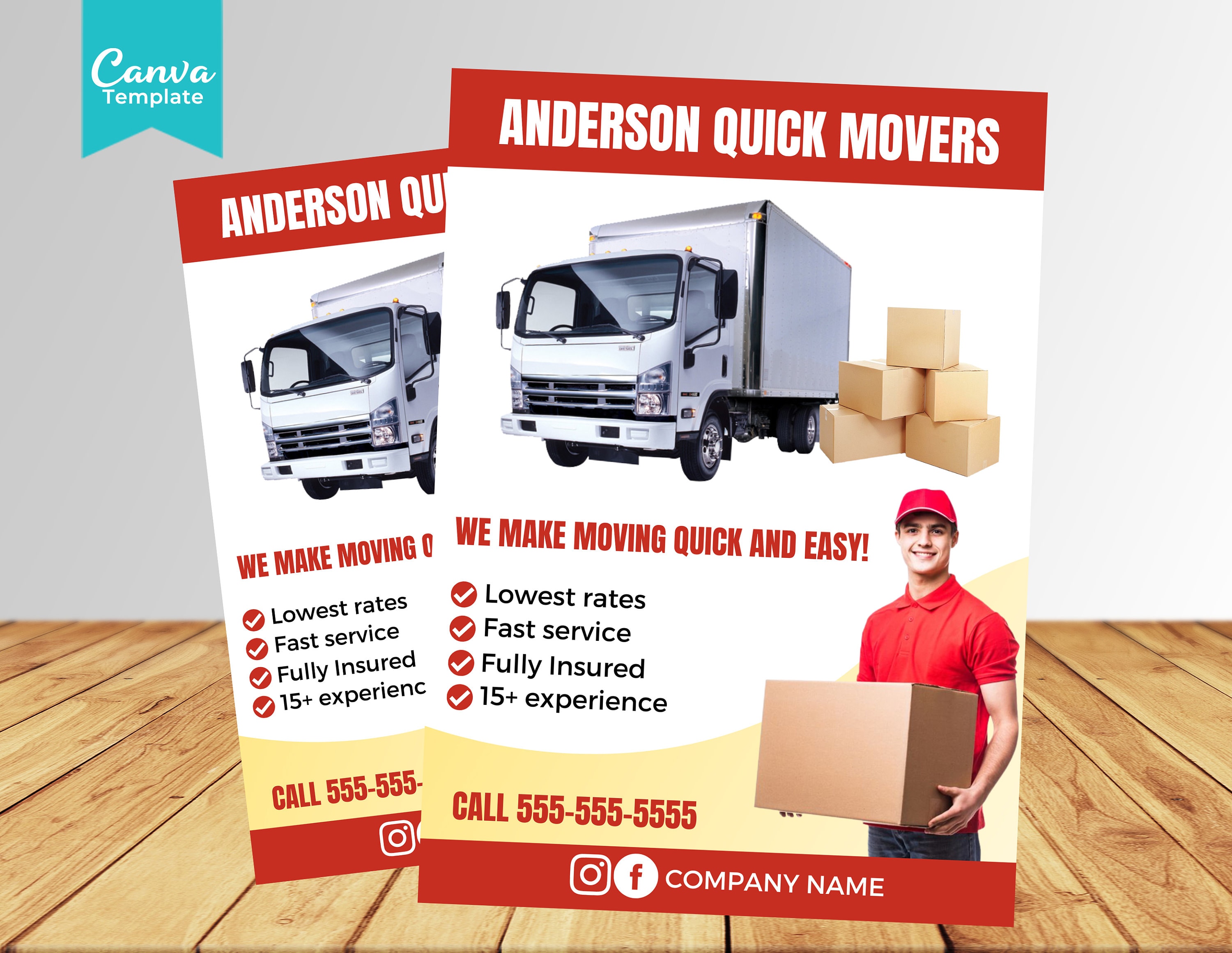 Movers Flyer Template - Etsy