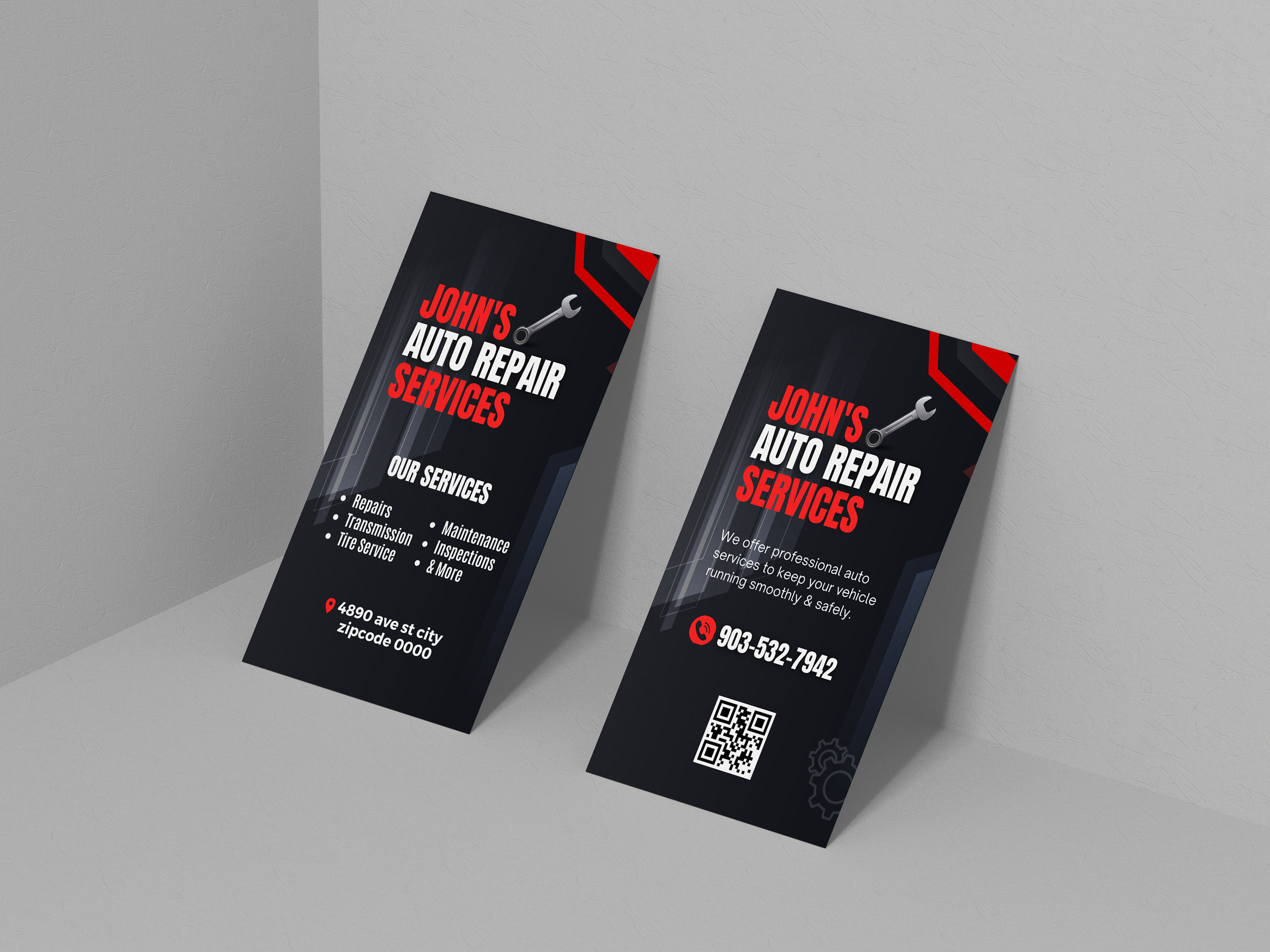 Auto Repair Business Card Template - Etsy