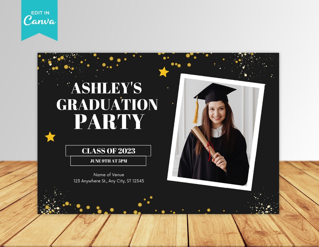 Graduation Flyer Invite Template - Etsy