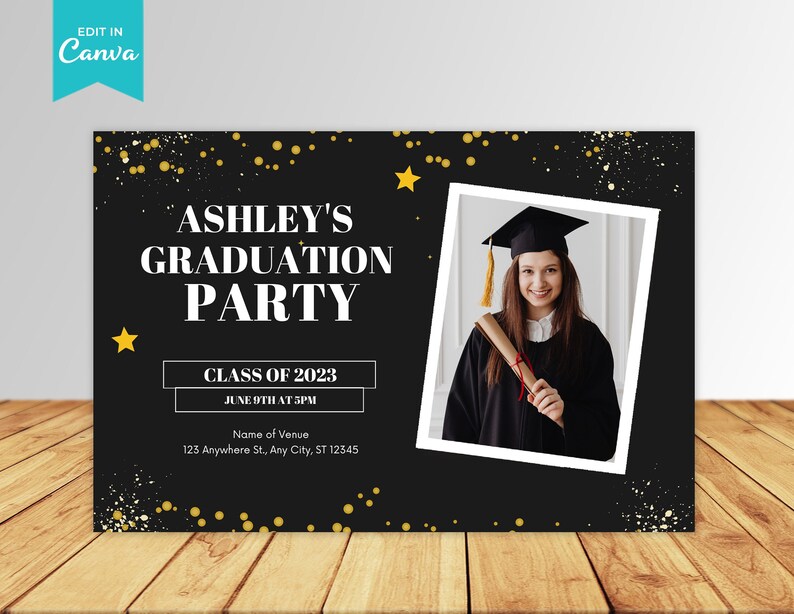 Graduation Flyer Invite Template - Etsy