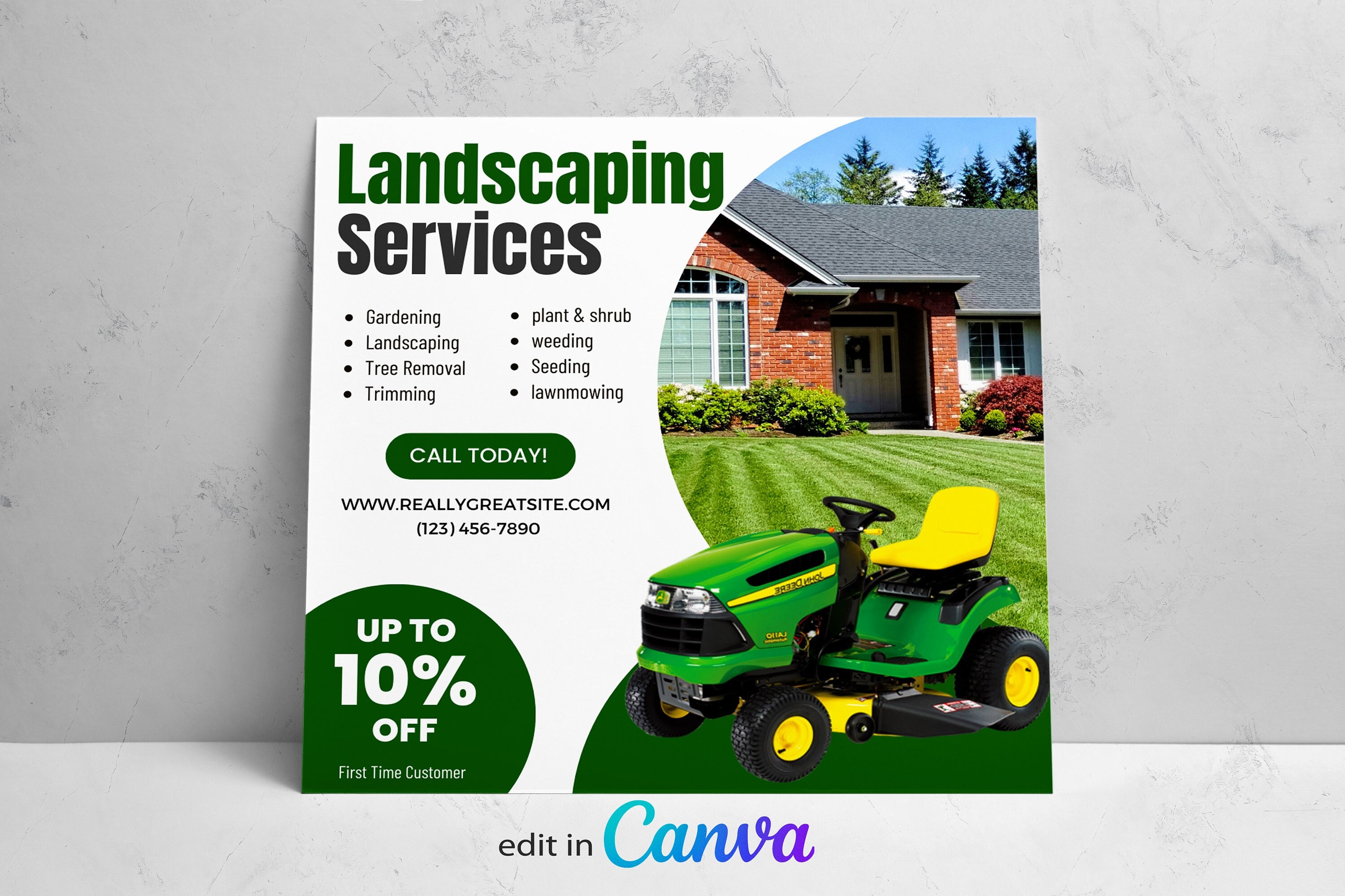 Landscaping Flyer Template - Etsy