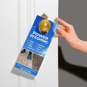 Power Washing Door Hanger Template, Pressure Washing Door Hanger ...