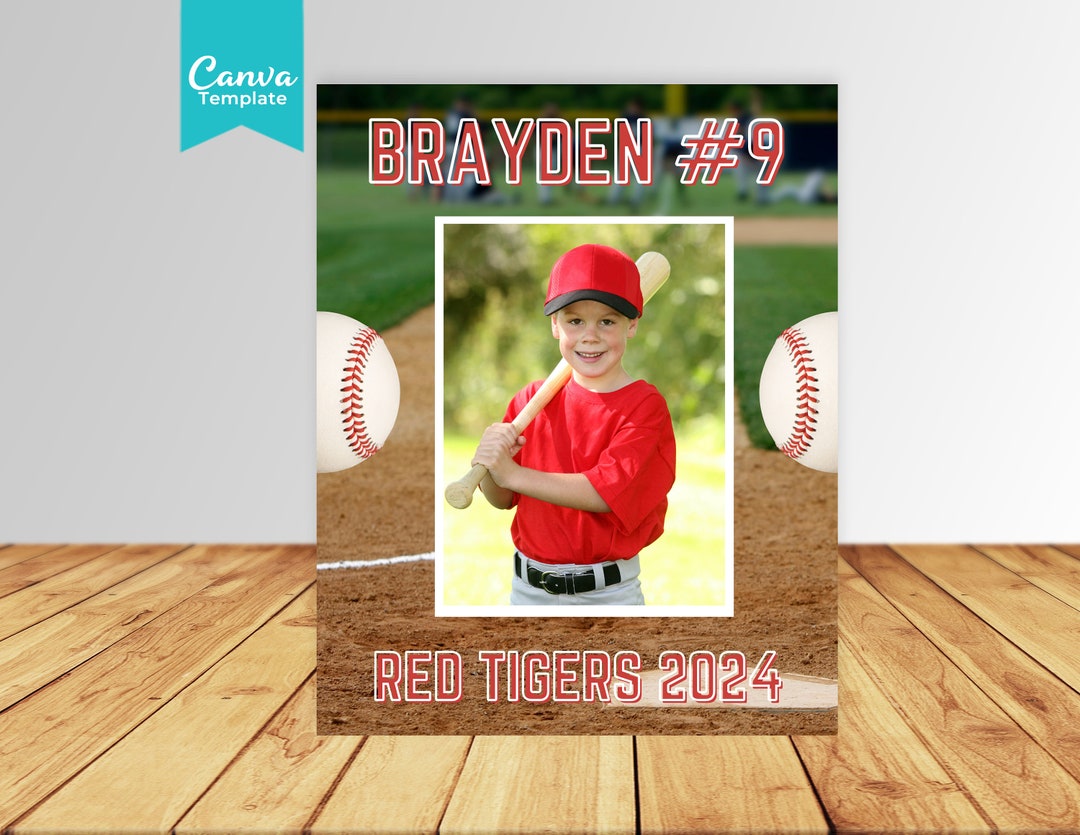 Baseball Team Photo Frame Template, Baseball Photo Frame Template - Etsy