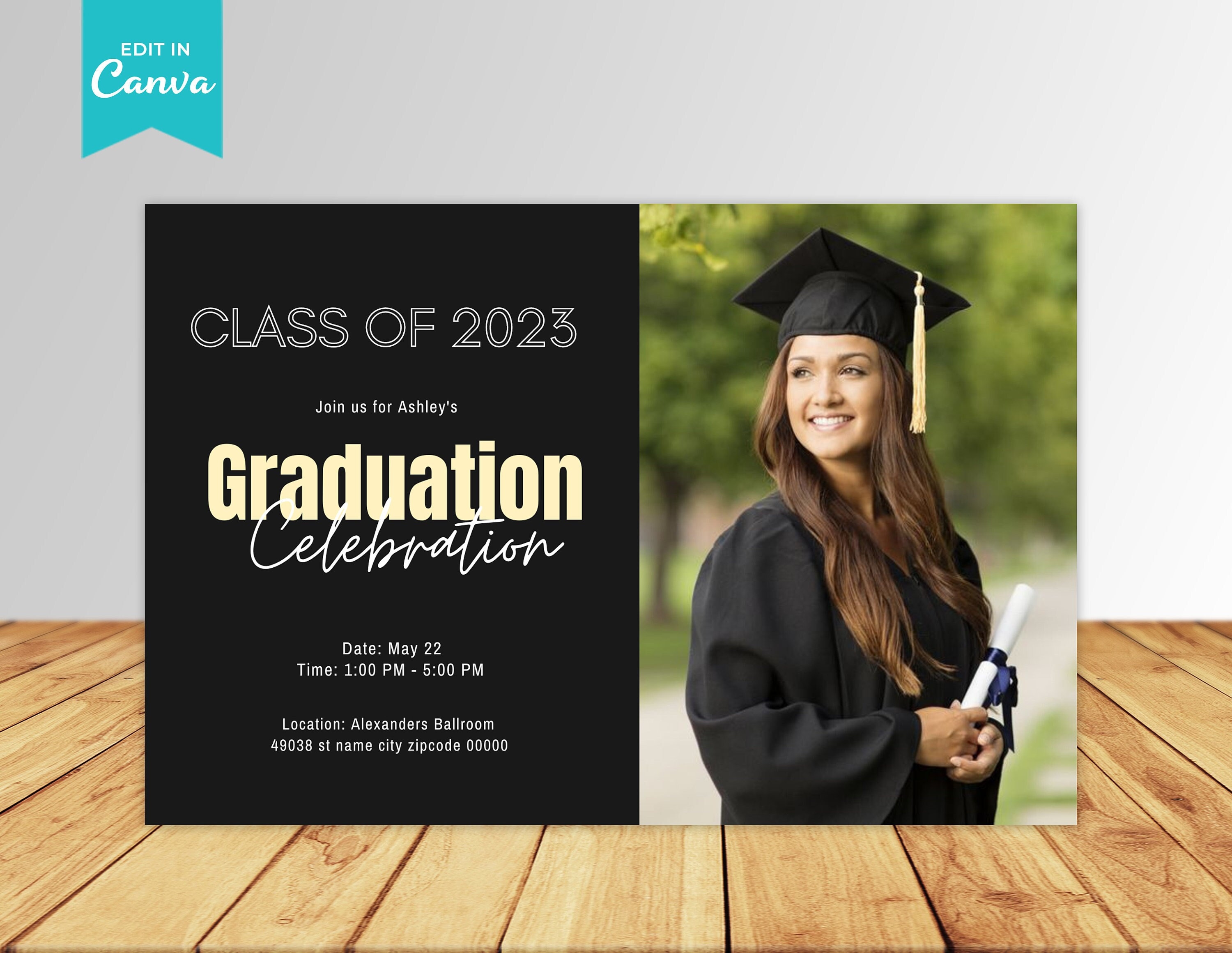 Graduation Flyer Invite Template - Etsy