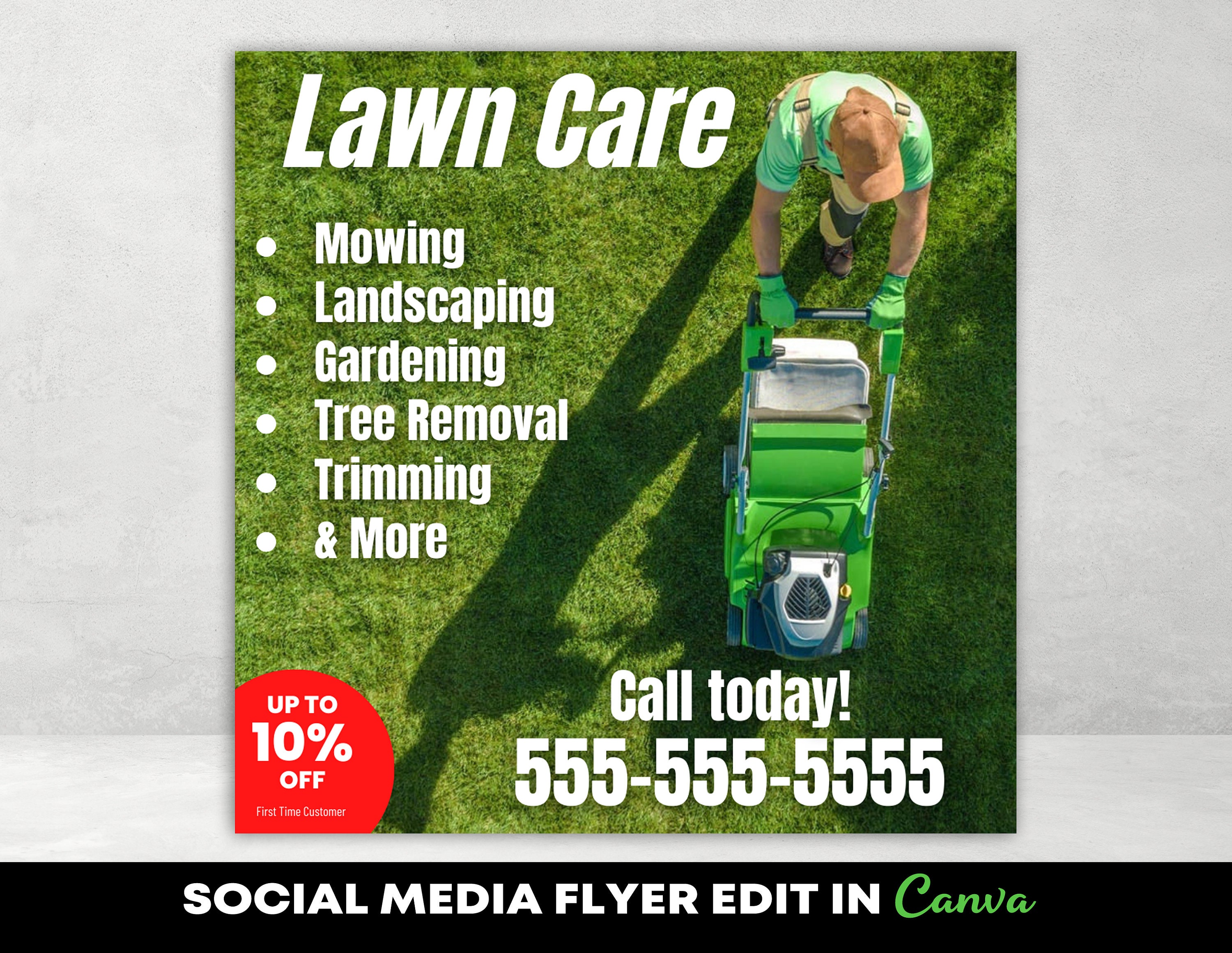 Landscaping Flyer Template Lawn Care Flyer Template - Etsy