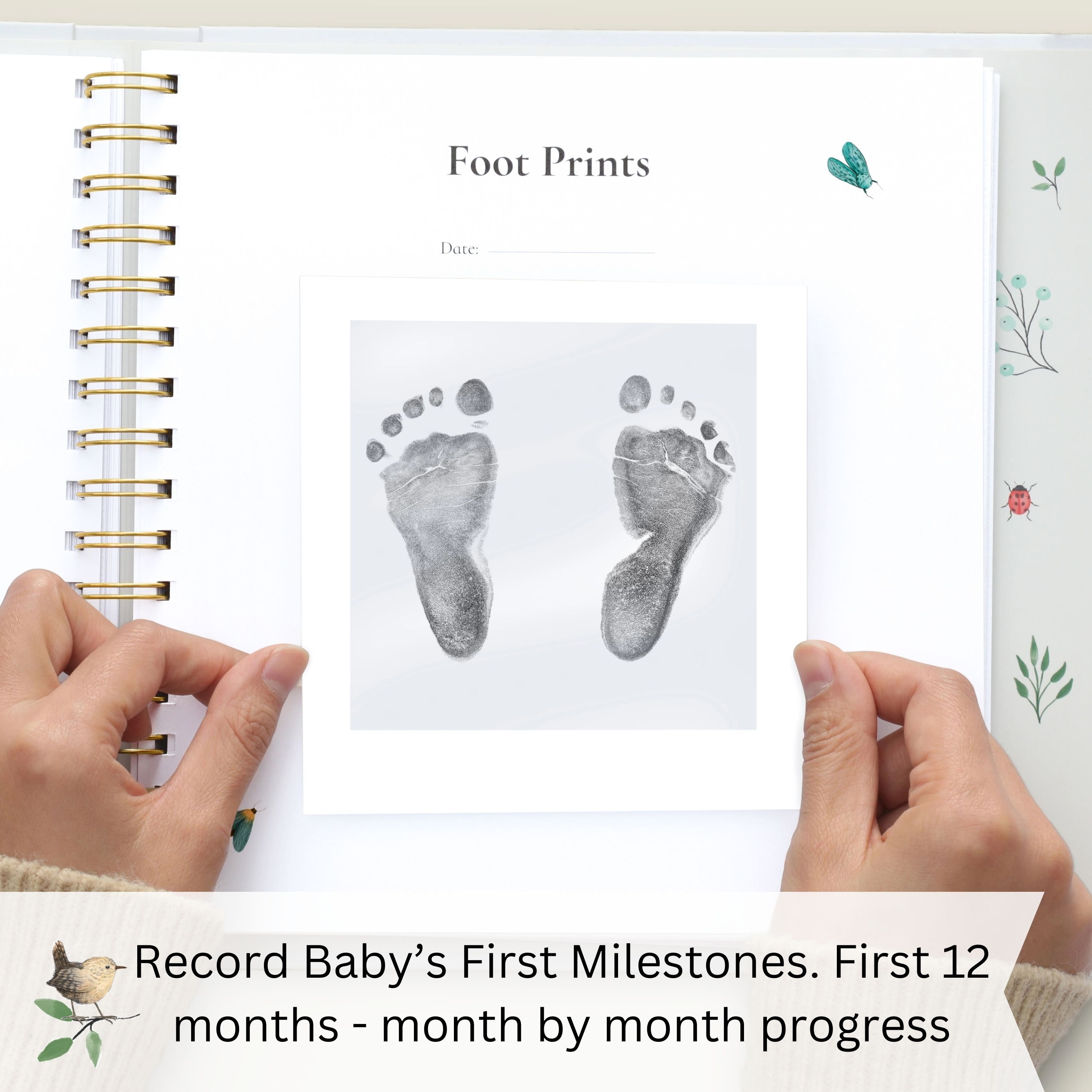 Baby Memory and Milestone Book and Plush Rabbit Toy for Gender Neutral ...