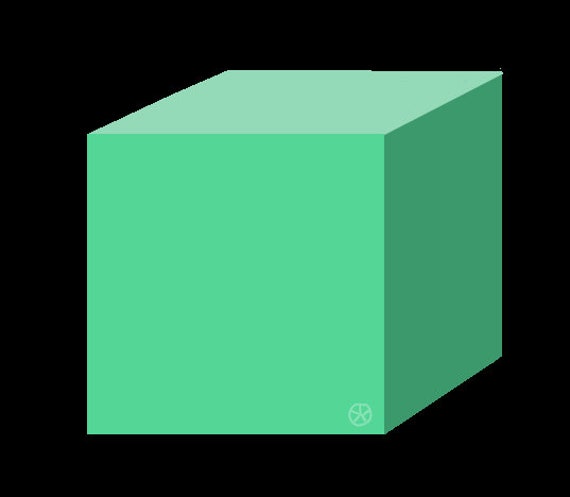 Iconic Green Cube not for Sale - Etsy