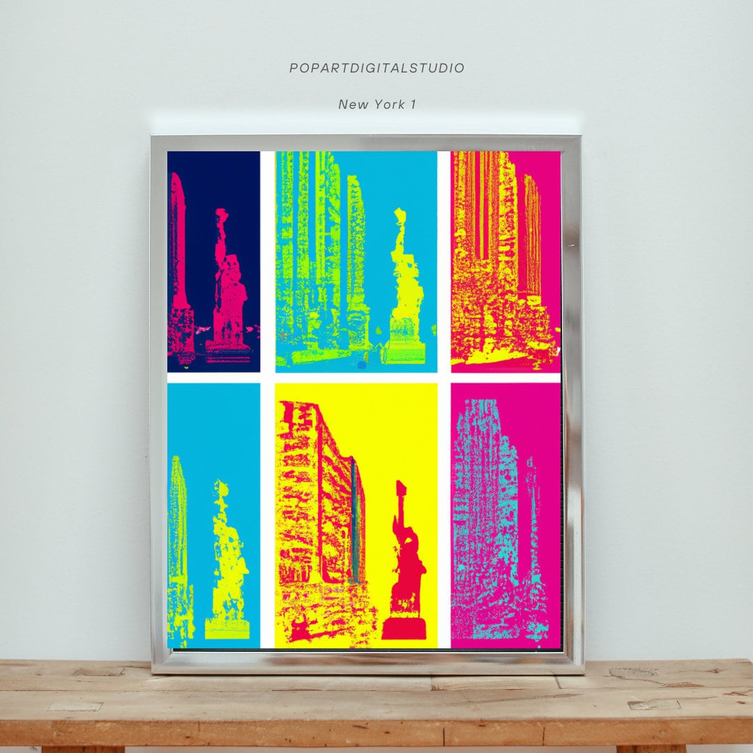 New York City, Pop Art, PRINTABLE Instant Download, Home Decor, Digital ...