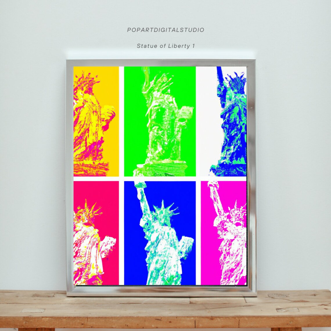 Statue of Liberty, New York City, Pop Art, PRINTABLE Instant Download ...