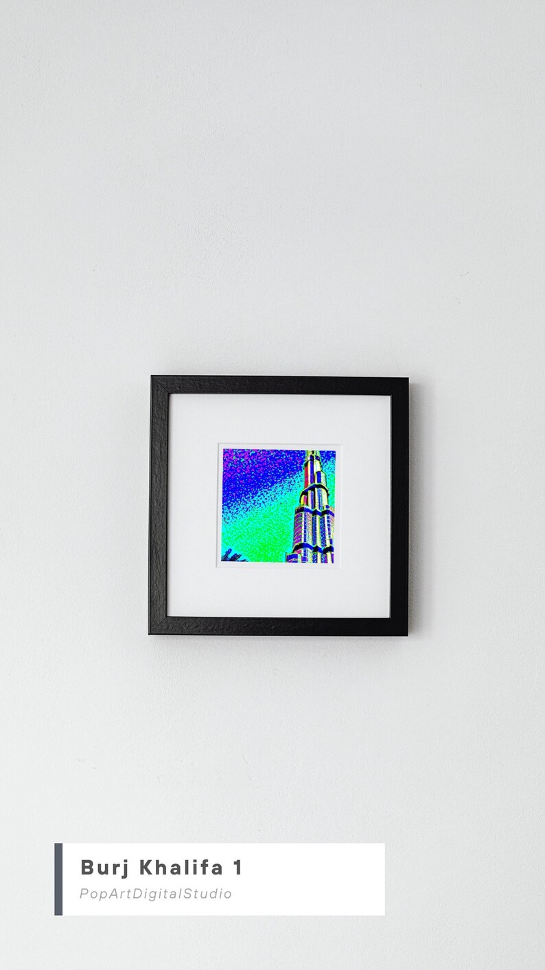 Burj Khalifa Dubai UAE Pop Art PRINTABLE Instant Download - Etsy