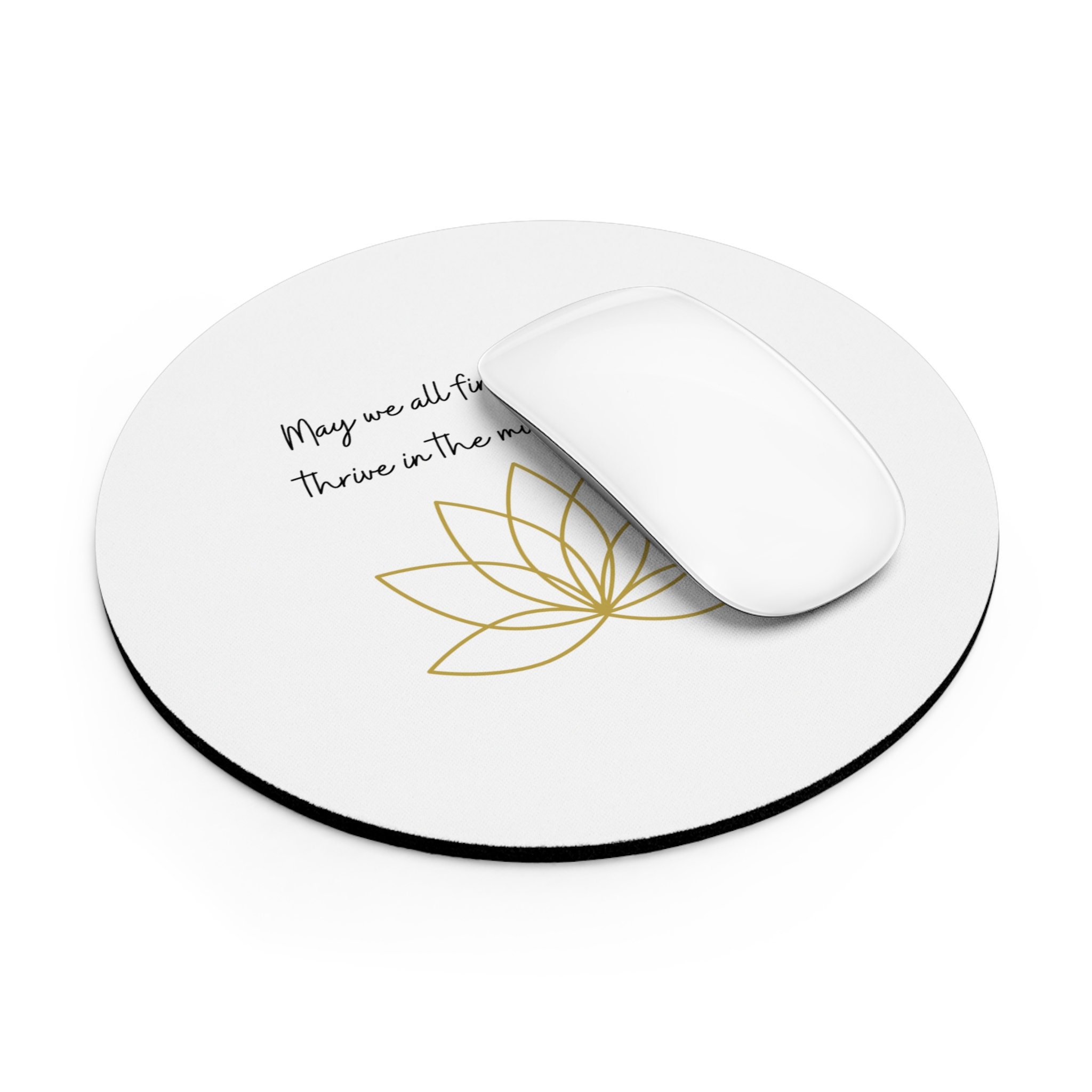 Lotus Mouse Pad, Laptop Mouse Pad, Hand Crafted Pad, Decorative Mouse ...