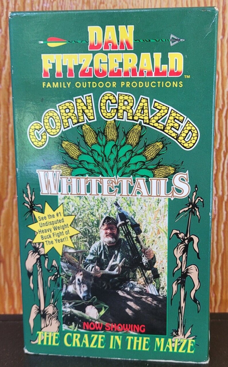 Rare Vtg VHS Deer Hunting Videos Dan Fitzgerald Corn Grazed Whitetails ...