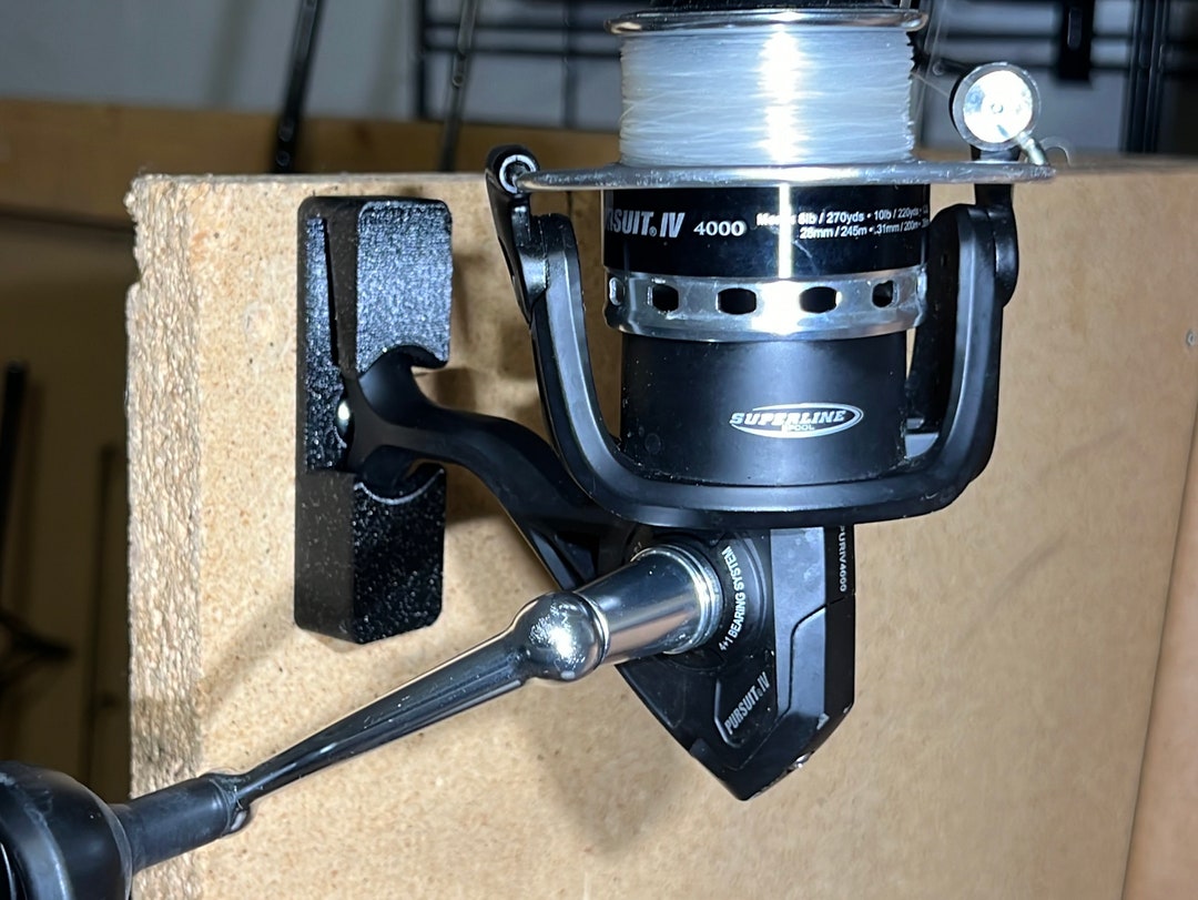 Fishing Reel Wall Mounts SET OF X4 Fits Most 3K to 10K Series Spinning ...