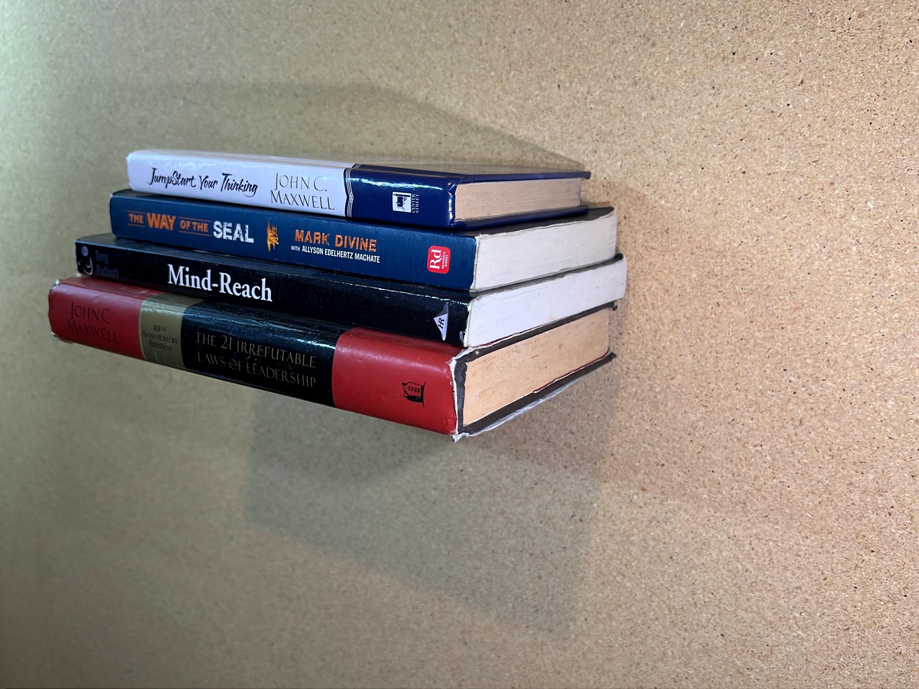 Floating Book Shelf With Mounting Hardware screws for Books, Wall Decor ...
