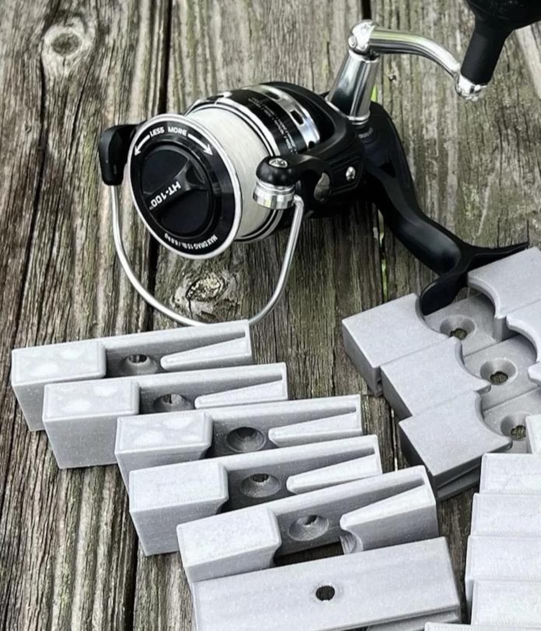 Fishing Reel Wall Mounts Display TEN PACK (X10) Fits Most 3K to 10K ...