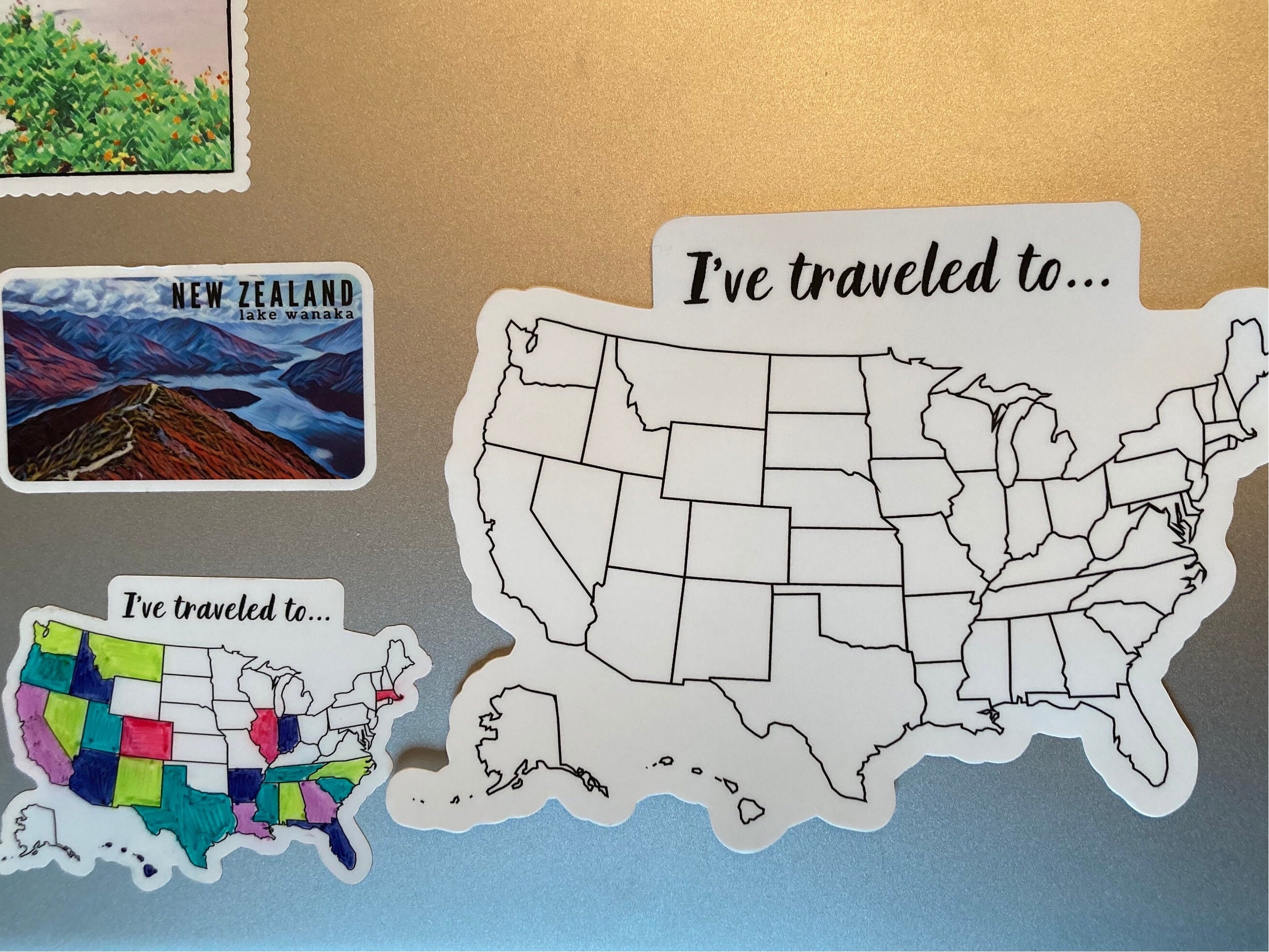 LARGE USA Travel Tracker Map, Travel Journal Sticker, Places Ive ...