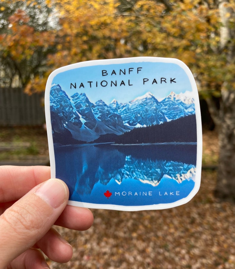 Banff National Park Sticker Moraine Lake Canada Sticker - Etsy