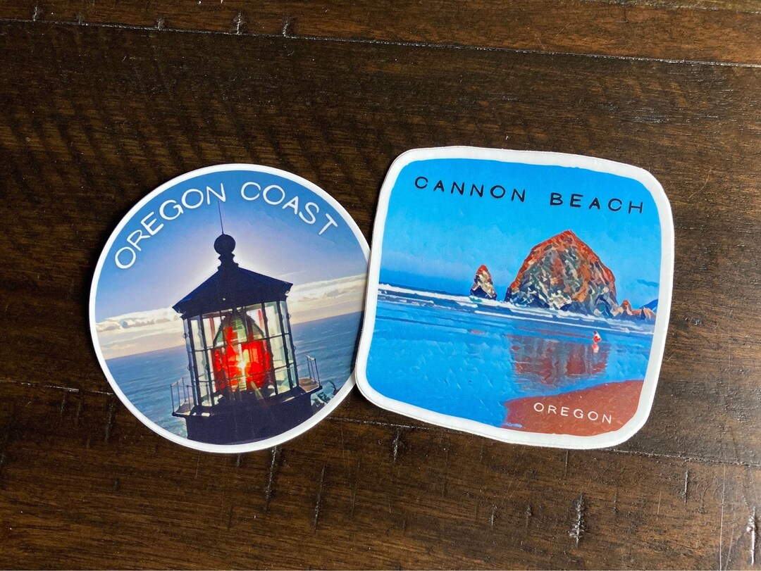 Oregon Coast Sticker Pack, Lighthouse Art, Pacific Northwest Sticker ...