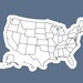 State Stickers, Travel Stickers, US Map Sticker, Where I've Been ...