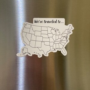 RV Magnet Map, US Magnet Map, USA State Map, States Magnet Map, Map for ...