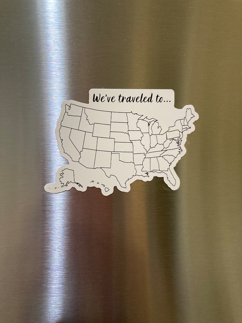 RV Magnet Map, US Magnet Map, USA State Map, States Magnet Map, Map for ...