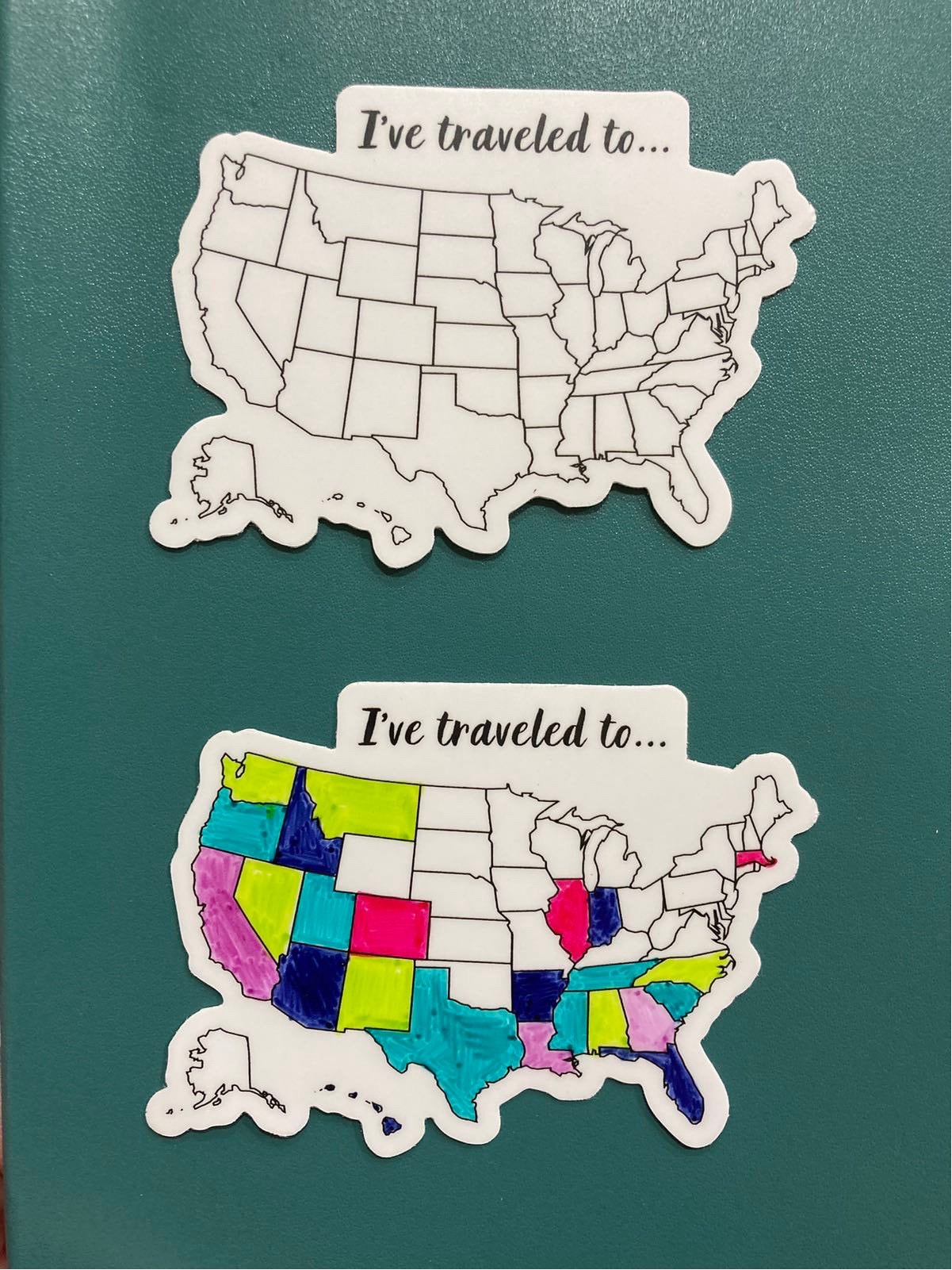 Travel Gift Set, Travel Diary, US Map Sticker, Adventure Book, Travel ...