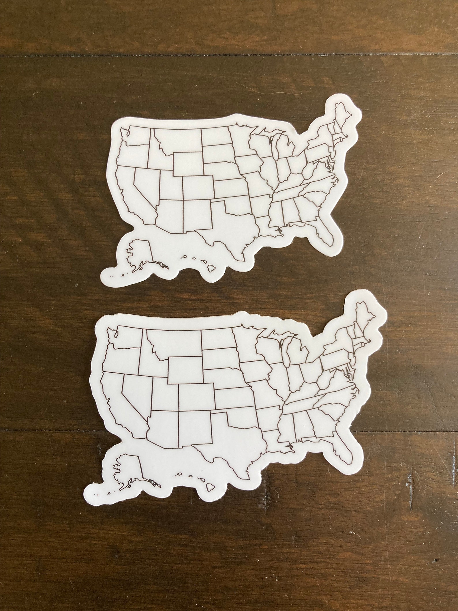 State Stickers Travel Stickers US Map Sticker Where - Etsy